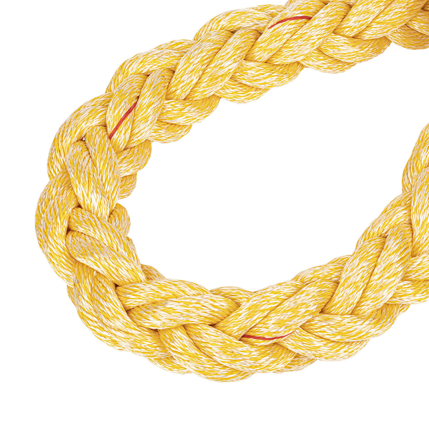 8 Strand White Yellow Polypropylene&Polyester Mixed Rope - Buy Braided Rope, Hawser, Mooring ...