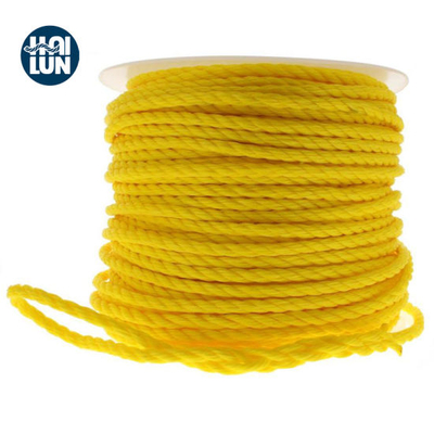 3 Strands Yellow PE Boat Rope in Roll or Coil - Buy Morning Rope ...